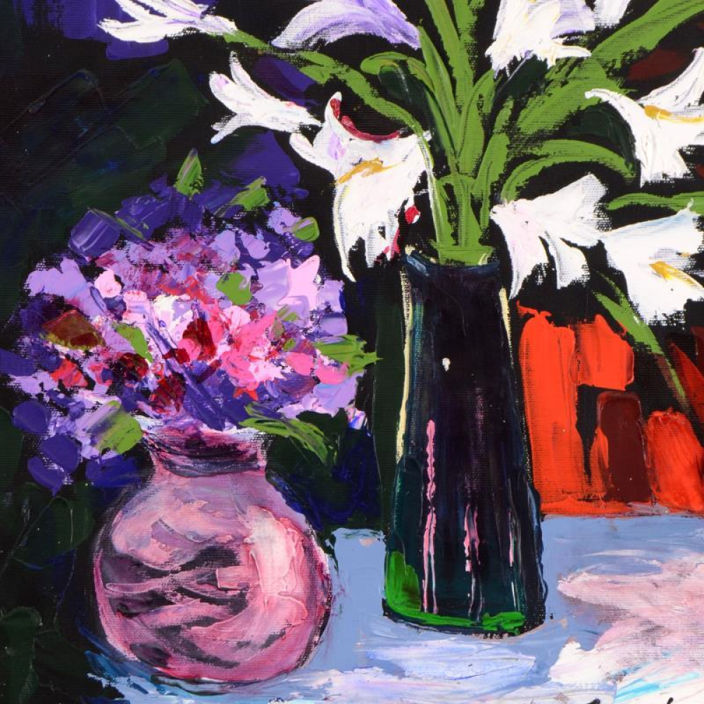 Lena Tants Signed 16x20 Original Acrylic Painting on Canvas | Pristine ...