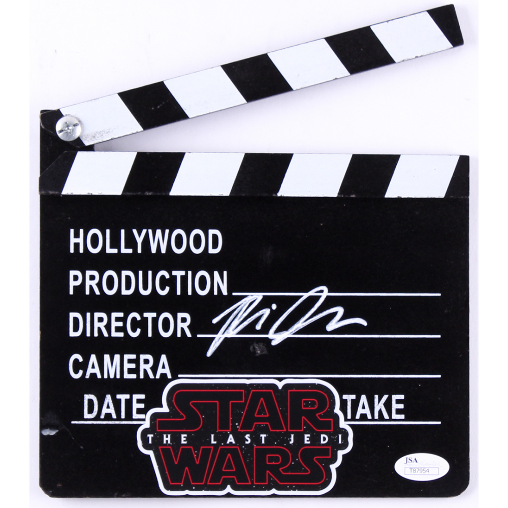 Rian Johnson Signed "Star Wars" Miniature Clapperboard (JSA COA ...