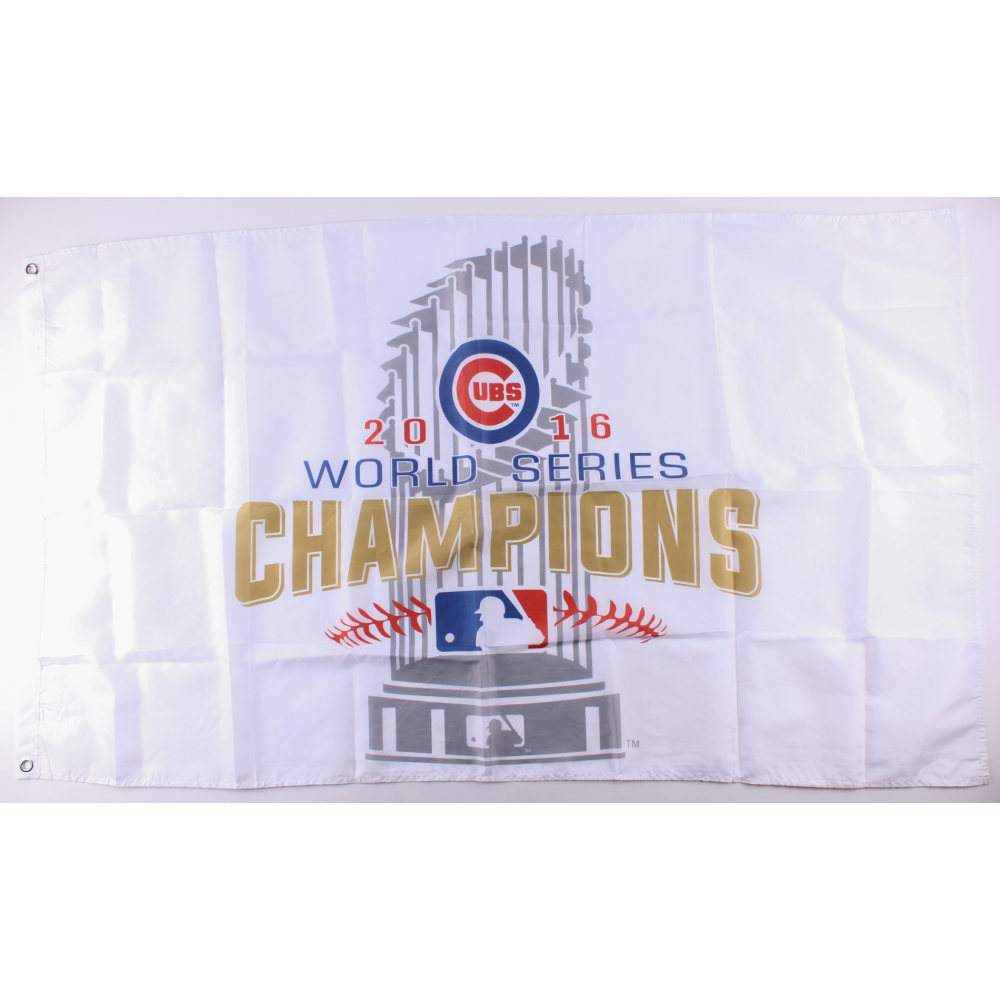 2016 World Series Champions Logo 35.5x56.5 Flag | Pristine Auction