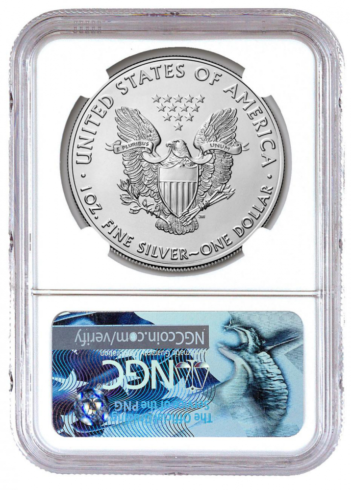 2018(W) American Silver Eagle $1 One-Dollar Coin, Struck at West Point Mint - First Releases ...