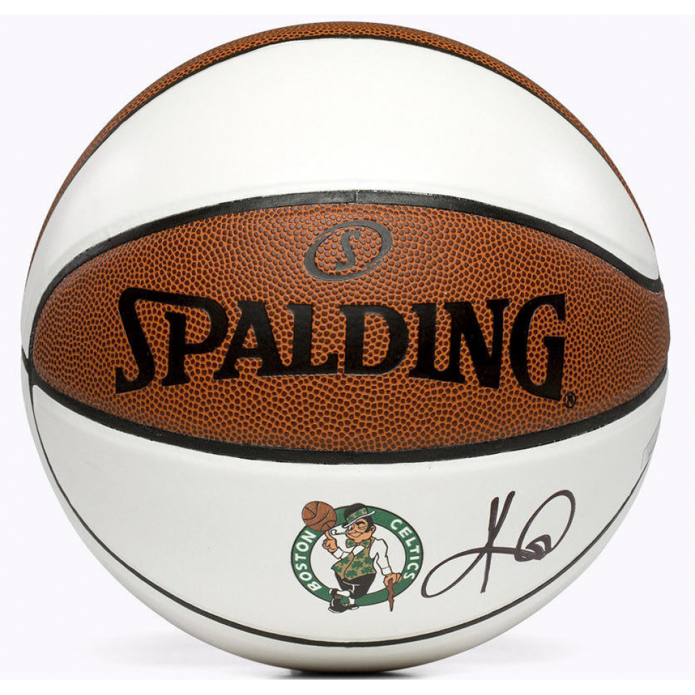 Kyrie Irving Signed Boston Celtics White Panel Basketball (Panini COA ...