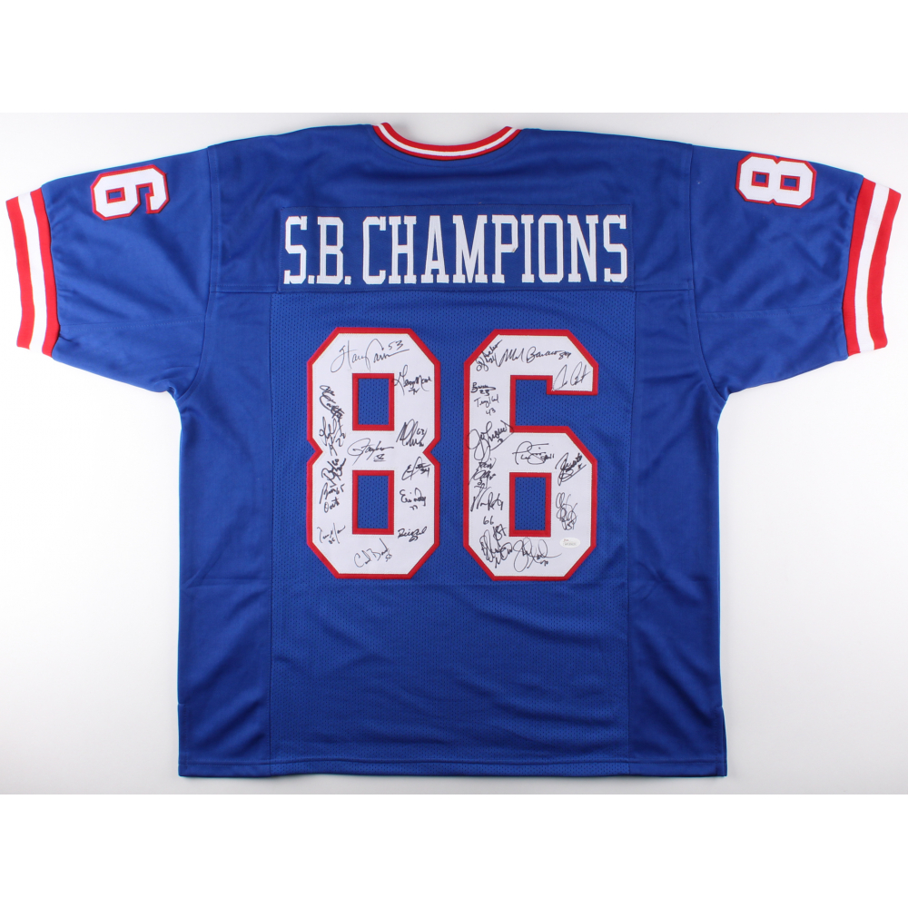 1986 New York Giants Jersey Team-Signed by (26) with Phil Simms ...