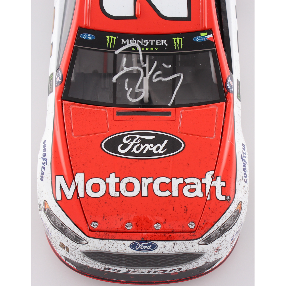 Ryan Blaney Signed 2017 NASCAR #21 Motorcraft Pocono Win 1:24 Premium ...