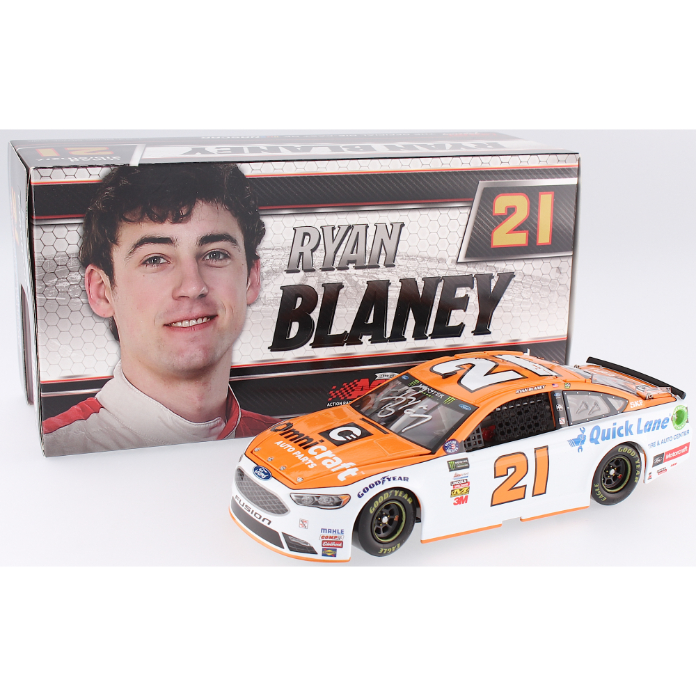 Ryan Blaney Signed 2017 NASCAR #21 Omnicraft 1:24 Premium Action ...