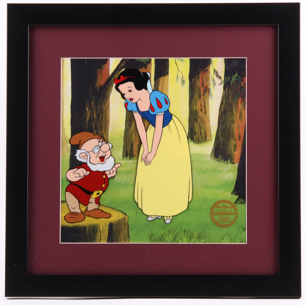 Walt Disney "Snow White" 16x16 Custom Framed Limited Edition Serigraph ...