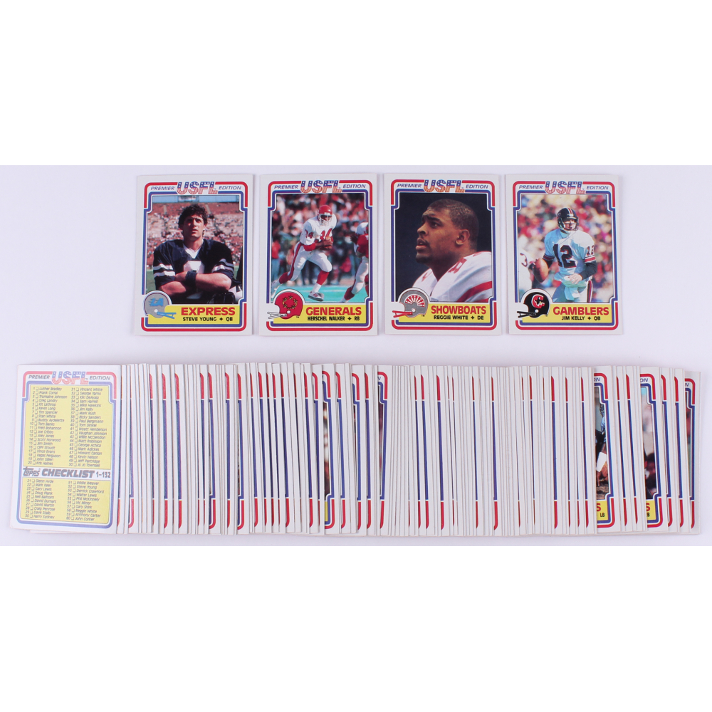 Complete Set Of (132) 1984 Topps USFL Football Cards With #58 Reggie ...