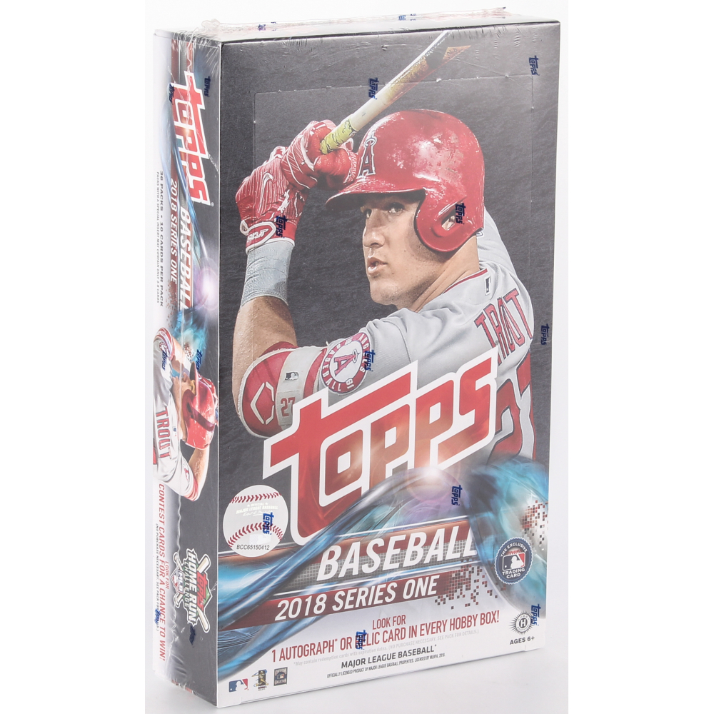 2018 Topps Series 1 Baseball Hobby Box (PLUS One Silver Pack ...