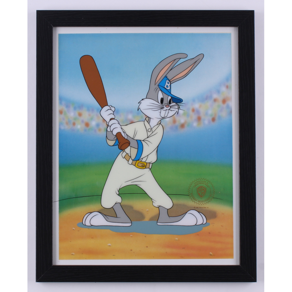 Bugs Bunny 1991 Warner Bros "Baseball Bugs" 12.5x15.5 Custom Framed ...
