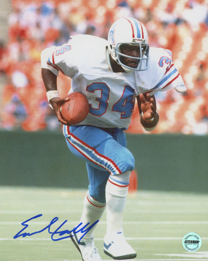 Earl Campbell Signed Oilers 8x10 Photo (Fiterman Sports Hologram ...