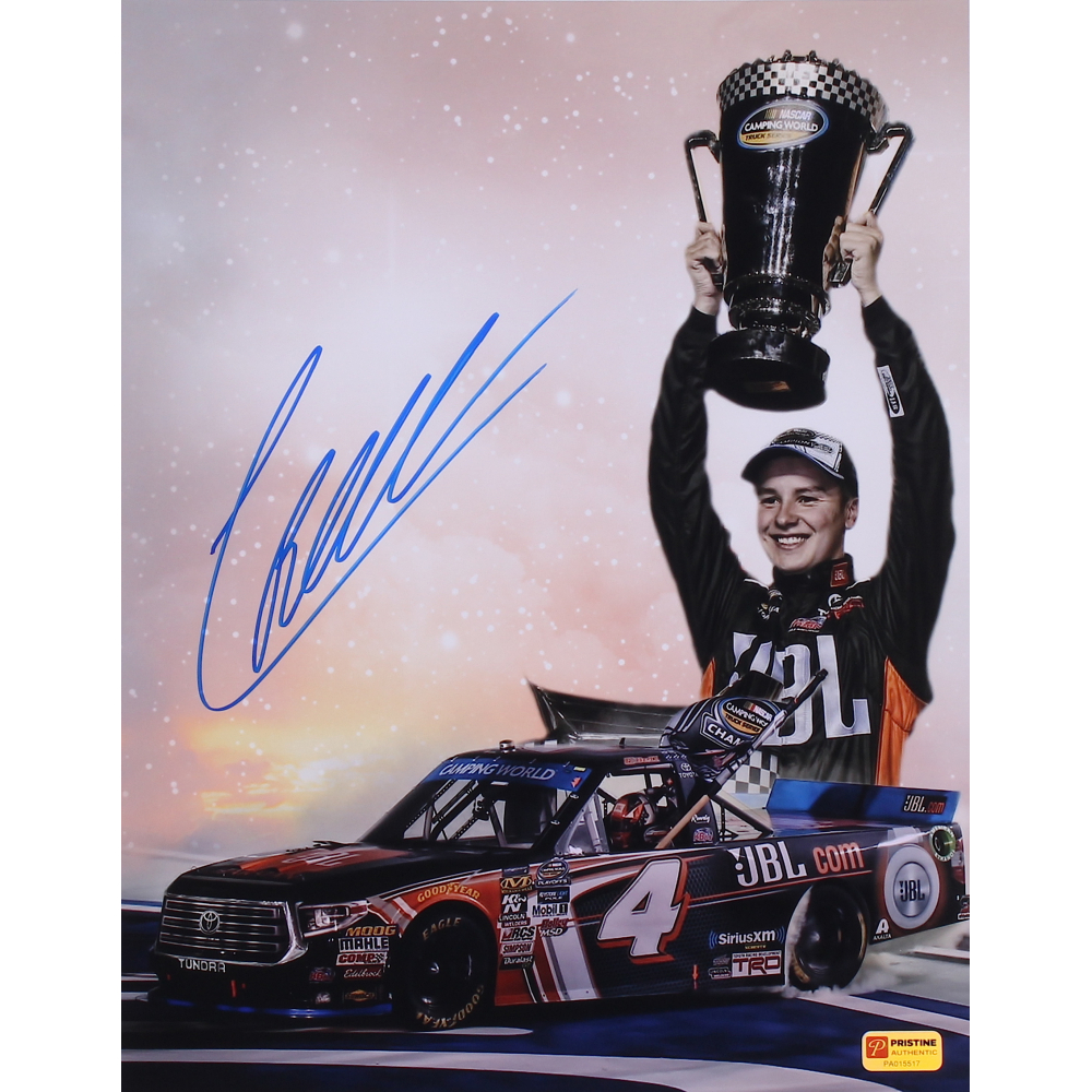 Christopher Bell Signed NASCAR Championship Celebration 11x14 Photo (PA ...