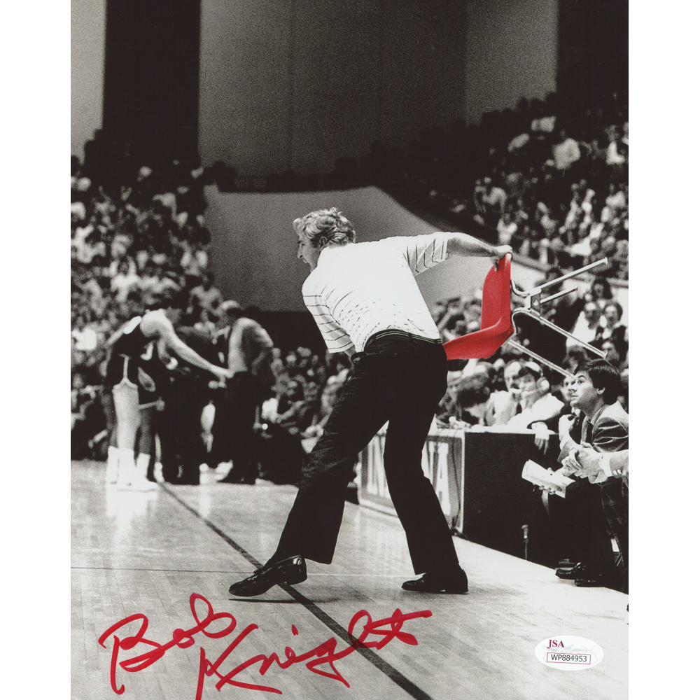 Bobby Knight Signed Indiana Hoosiers 8x10 Photo (JSA COA) | Pristine ...
