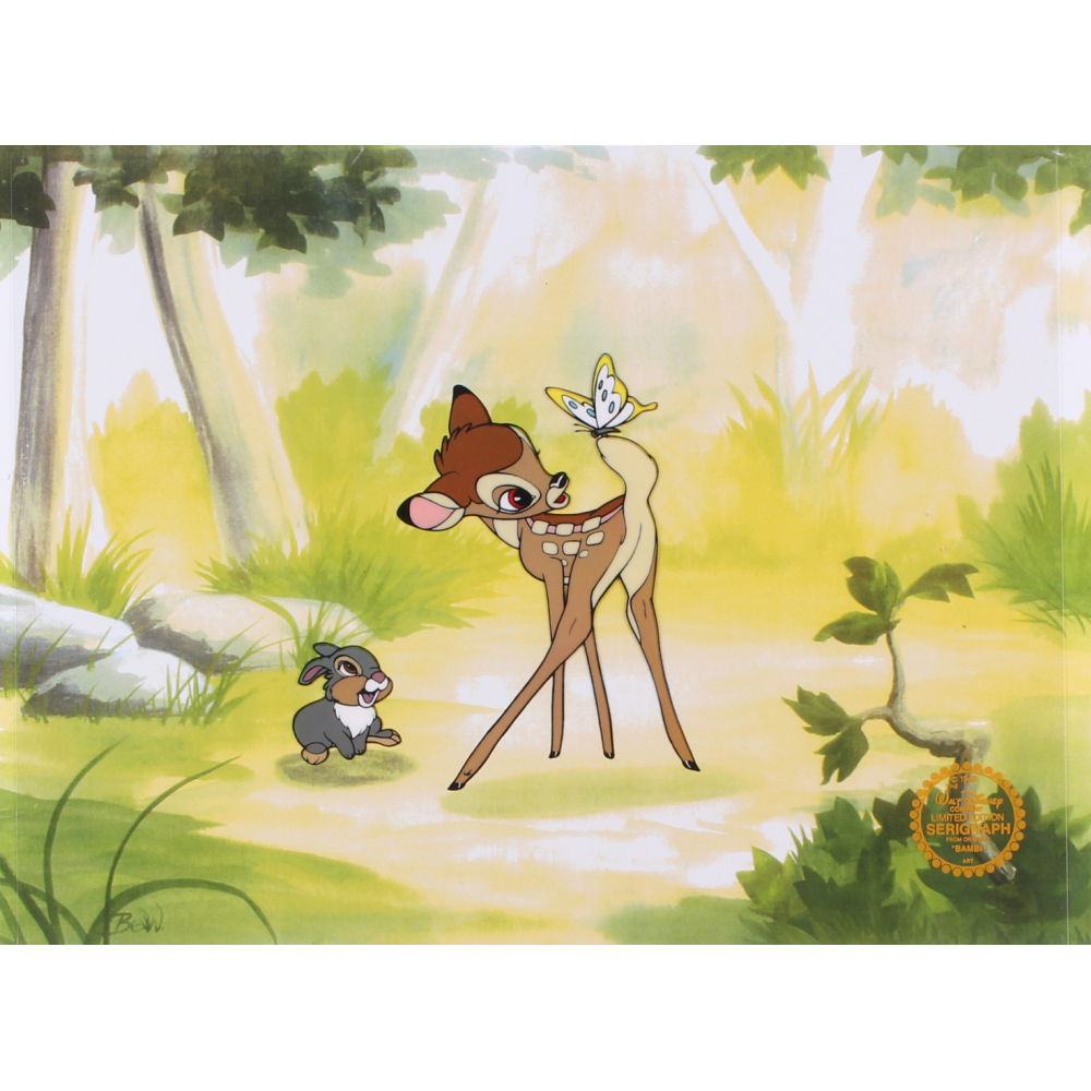 Walt Disney's "Bambi" LE 11x14.5 Animation Serigraph Cel | Pristine Auction