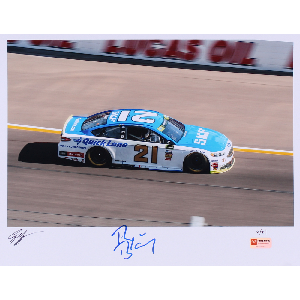 Ryan Blaney Signed Limited Edition NASCAR 11x14 Photo #/21 (PA COA ...