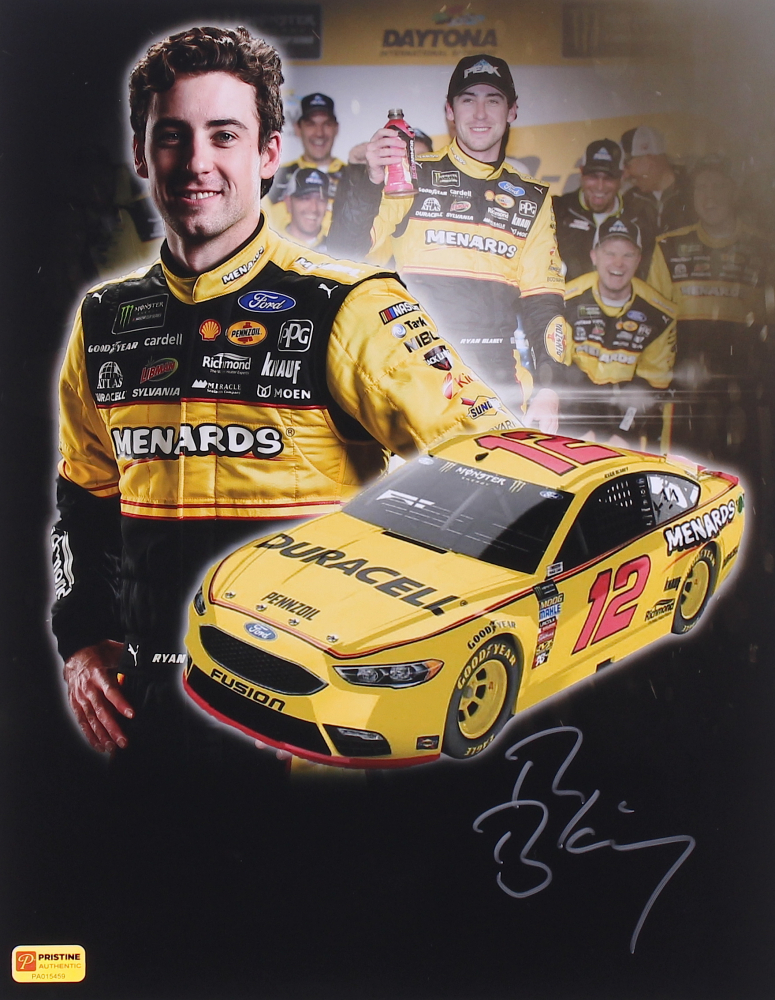 Ryan Blaney Signed 2018 NASCAR 11x14 Photo (PA COA) | Pristine Auction