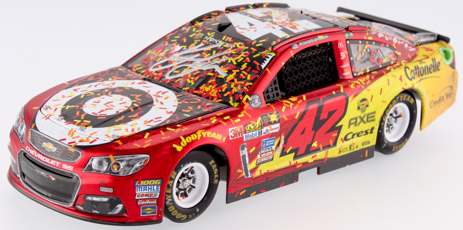 Kyle Larson Signed 2017 NASCAR #42 Michigan Win Color Chrome 1:24 LE ...