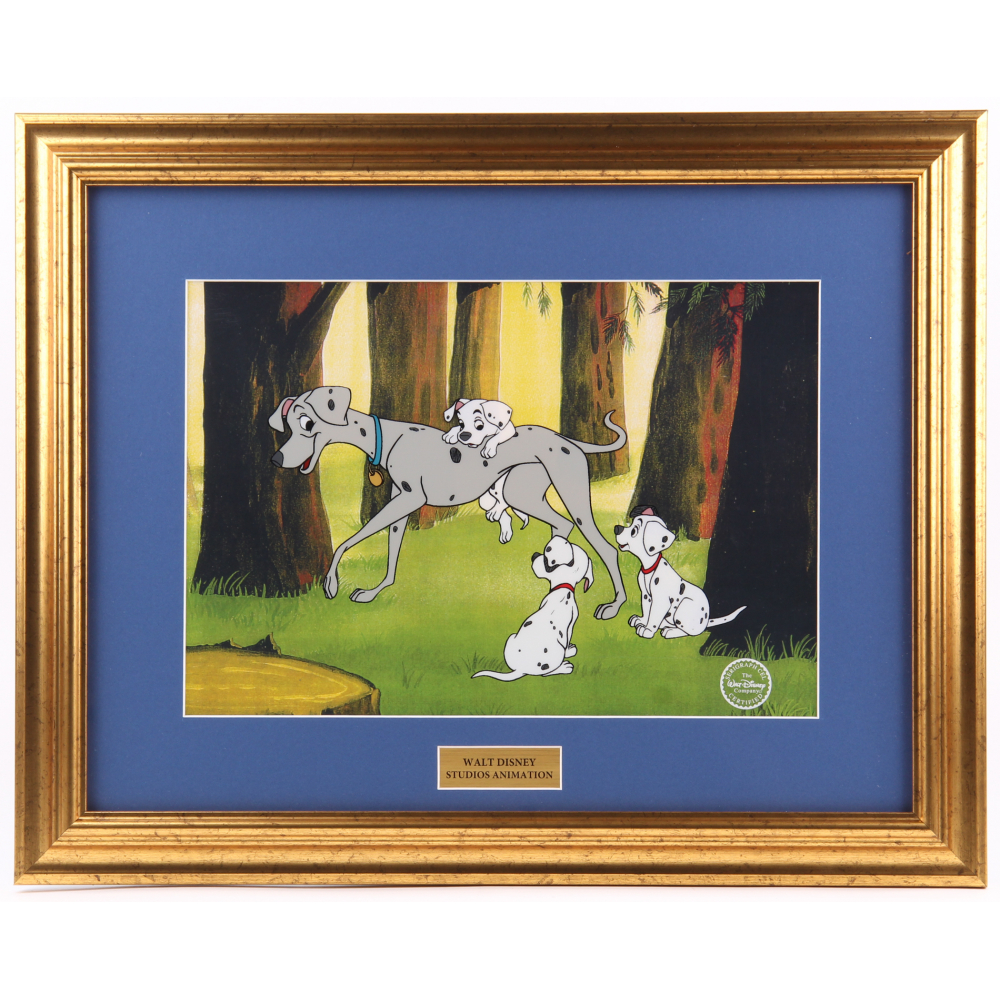 Walt Disney "101 Dalmatians" 15.75x19.75 Custom Framed Serigraph Cel ...