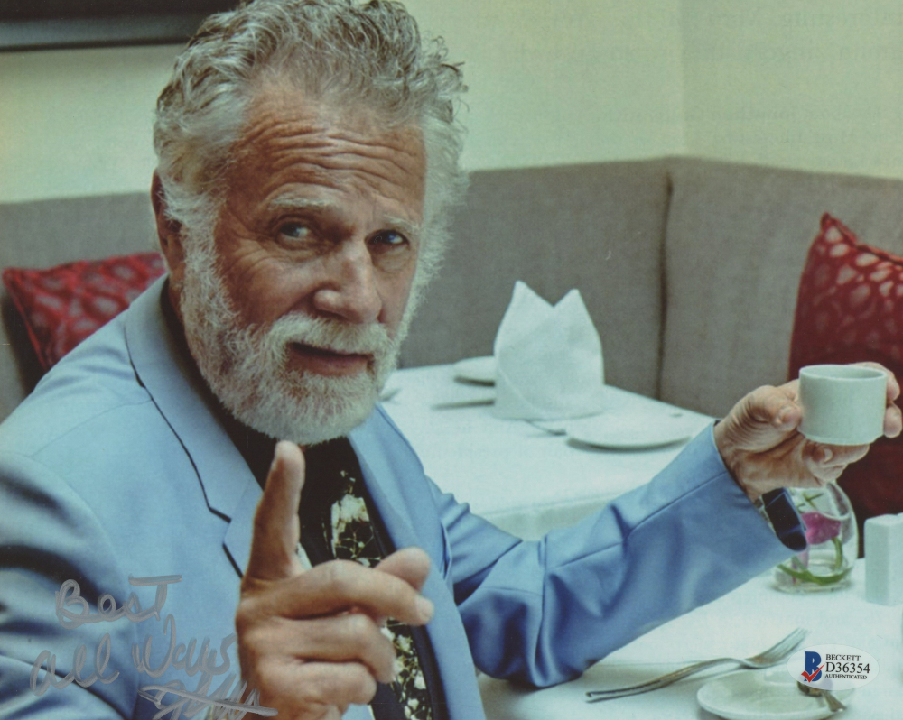 Jonathan Goldsmith Signed 8x10 Photo Inscribed "Best All Ways" (Beckett ...