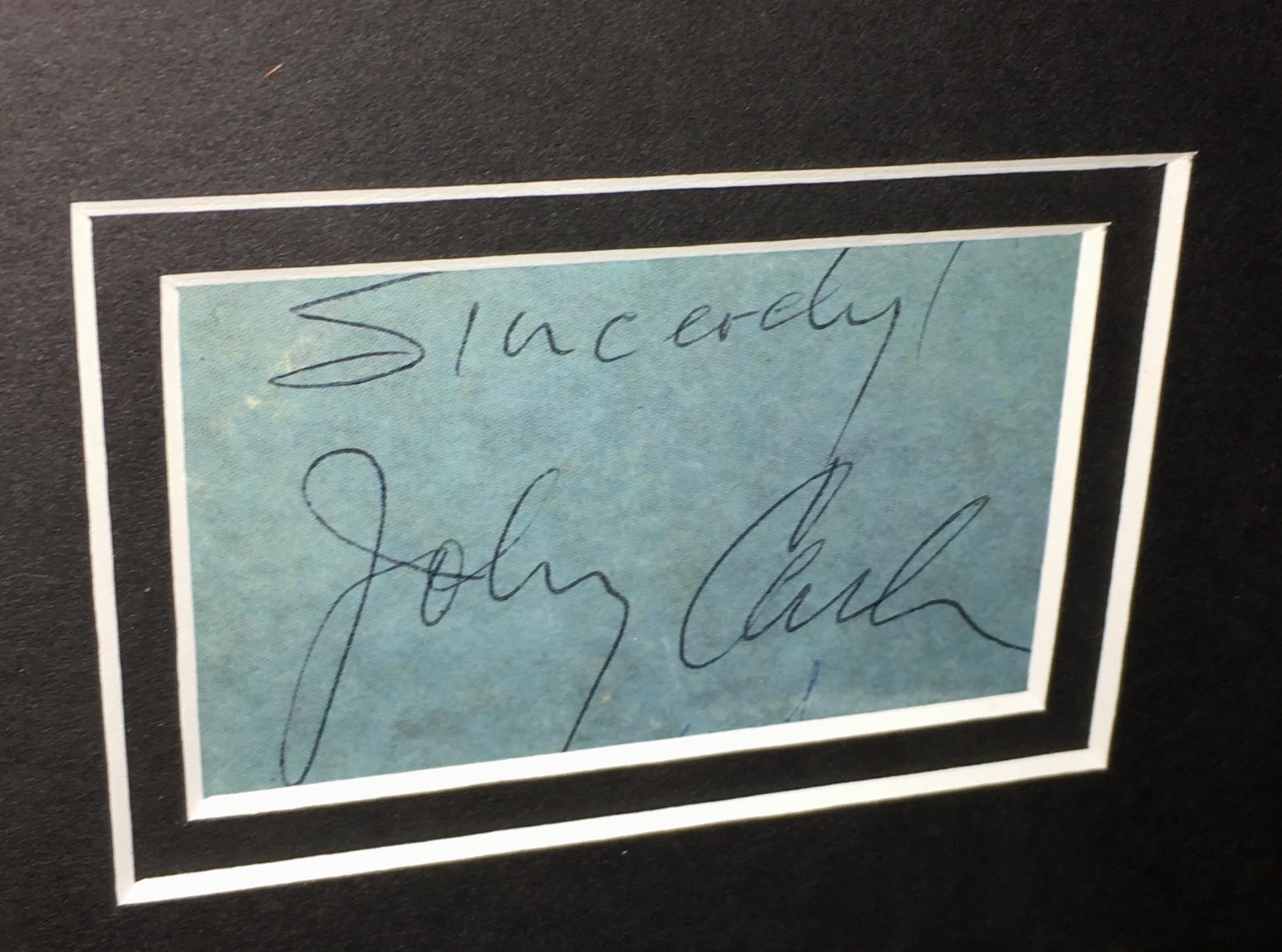 Johnny Cash, June Carter Cash & Merle Kilgore Signed 21x25 Custom ...