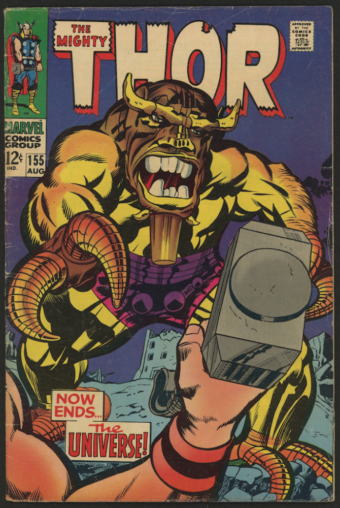 Vintage 1968 "Thor" Issue #155 Marvel Comic Book | Pristine Auction
