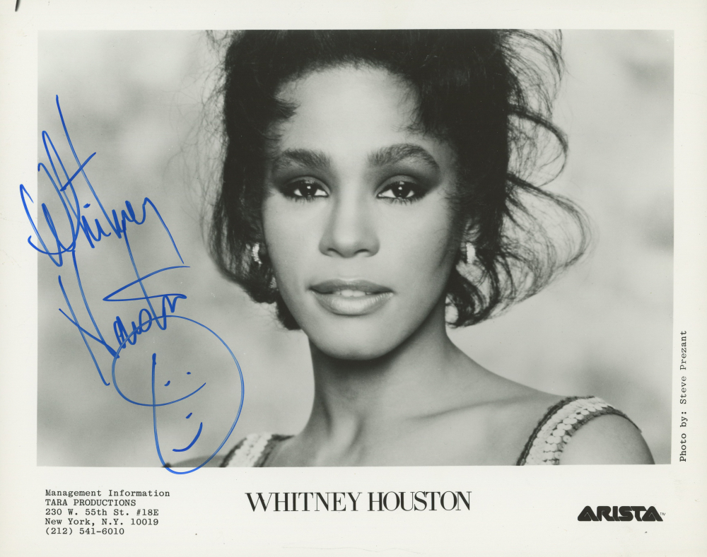 Whitney Houston Signed 8x10 Photo (JSA ALOA) | Pristine Auction
