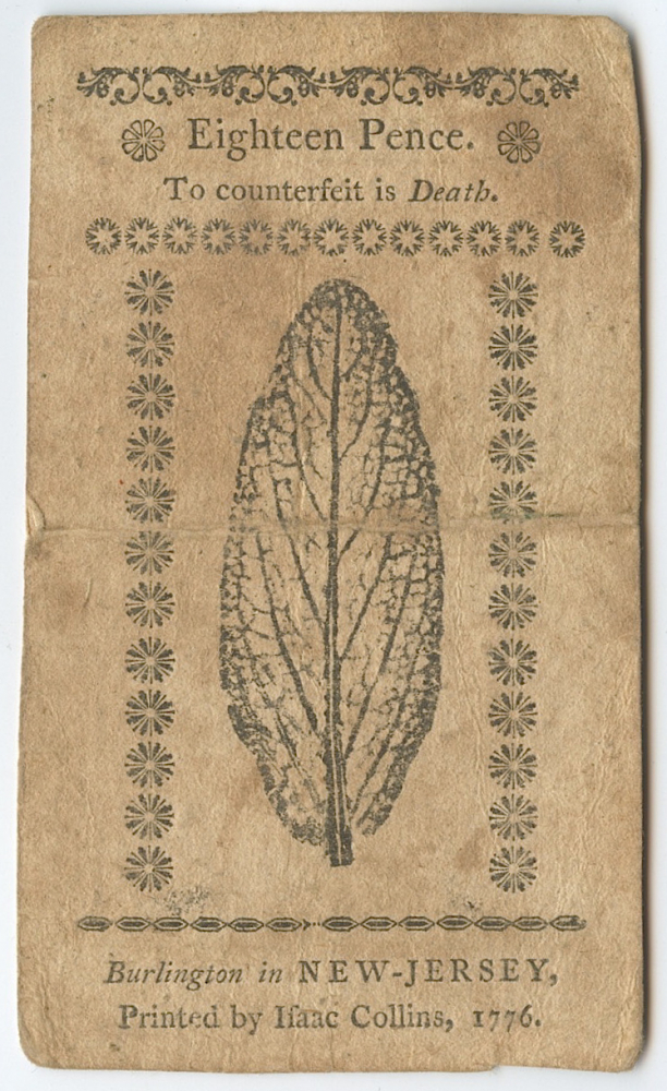 1776 New Jersey Eighteen Pence Colonial Currency Note | Pristine Auction