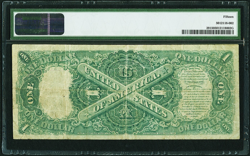 1880 $1 One Dollar Legal Tender Large Bank Note (PMG 15) | Pristine Auction