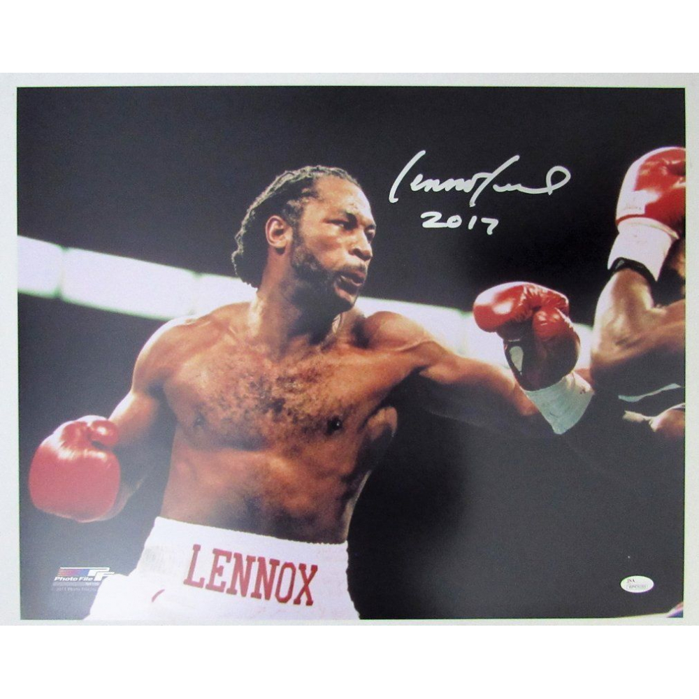 Lennox Lewis Signed 16x20 Photo Inscribed "2017" (JSA Hologram ...