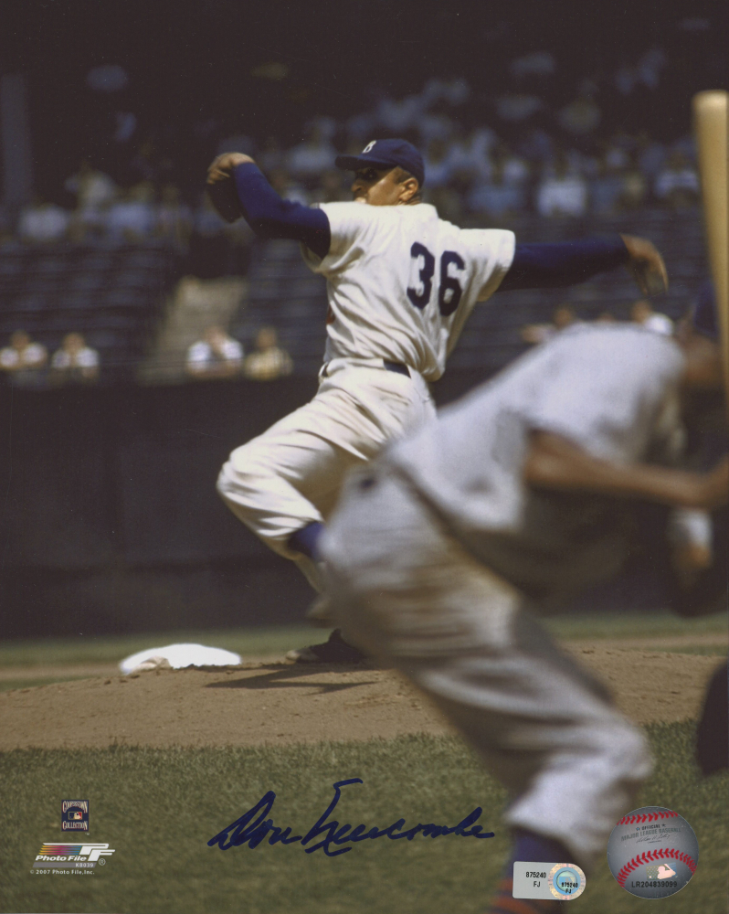 Don Newcombe Signed Dodgers 8x10 Photo (MLB Hologram) | Pristine Auction