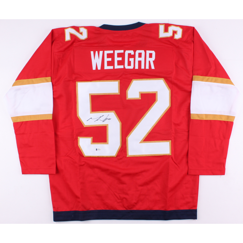 MacKenzie Weegar Signed Panthers Jersey (Beckett COA) | Pristine Auction