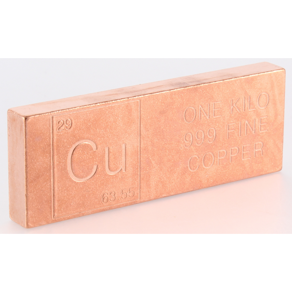 One Kilo Copper Bullion Bar | Pristine Auction
