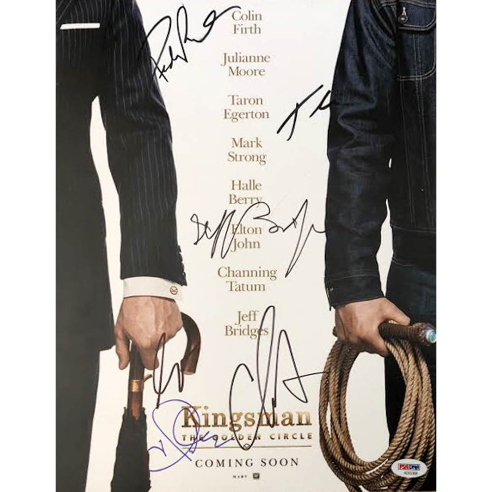 "Kingsman: The Golden Circle" 11x14 Photo Cast-Signed by (6) with Halle ...