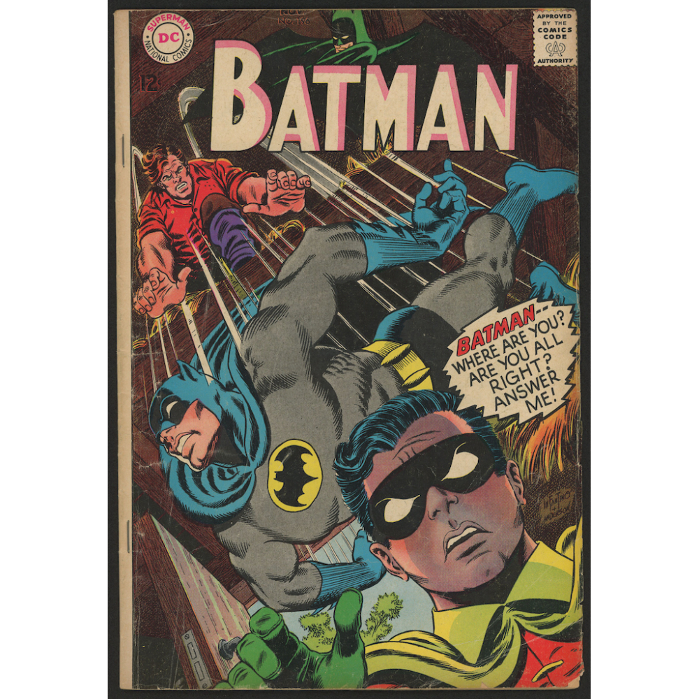Vintage Original 1967 "Batman" Issue #196 DC Comic Book | Pristine Auction