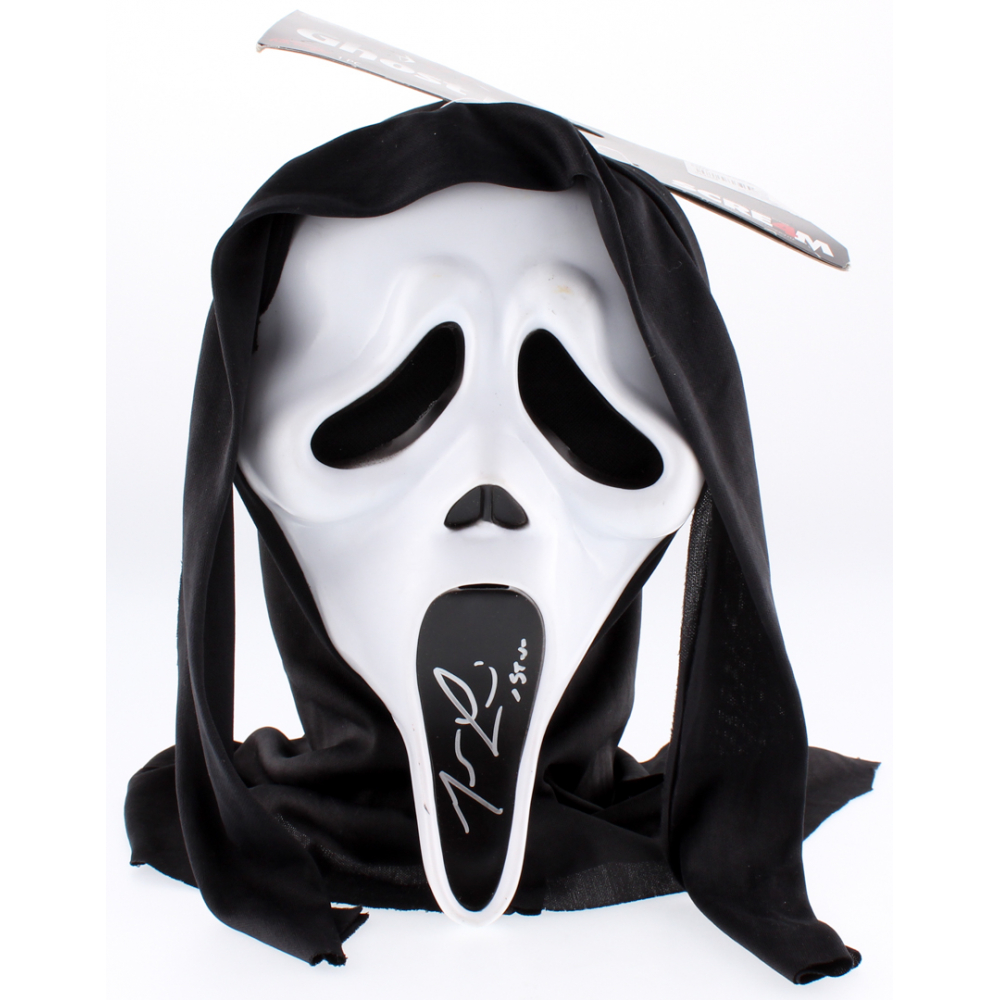 Matthew Lillard Signed Ghostface "Scream" Mask Inscribed "STU" (Legends ...
