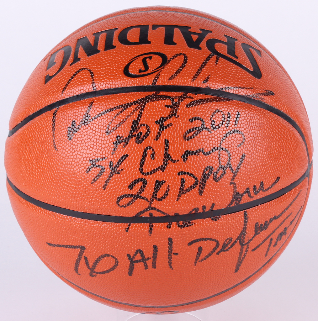 Dennis Rodman Signed NBA Game Ball Series Basketball With (5 ...