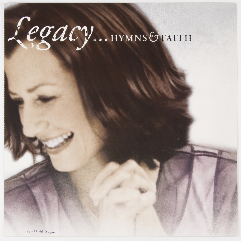 Amy Grant Signed "Legacy...Hymns & Faith" Vinyl Record Album Cover (JSA ...