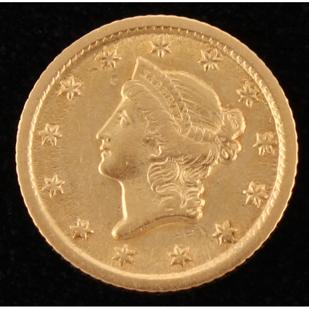 1853-O $1 One Dollar Liberty Head Gold Coin - Type 1 | Pristine Auction