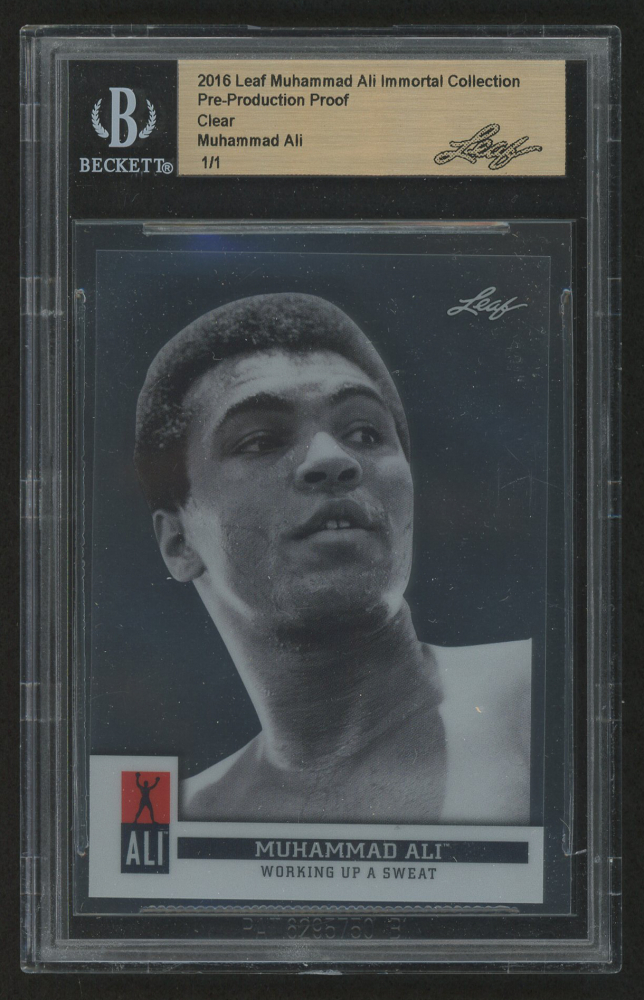 2016 Leaf Muhammad Ali Immortal Collection Pre-Production Proof (BGS ...