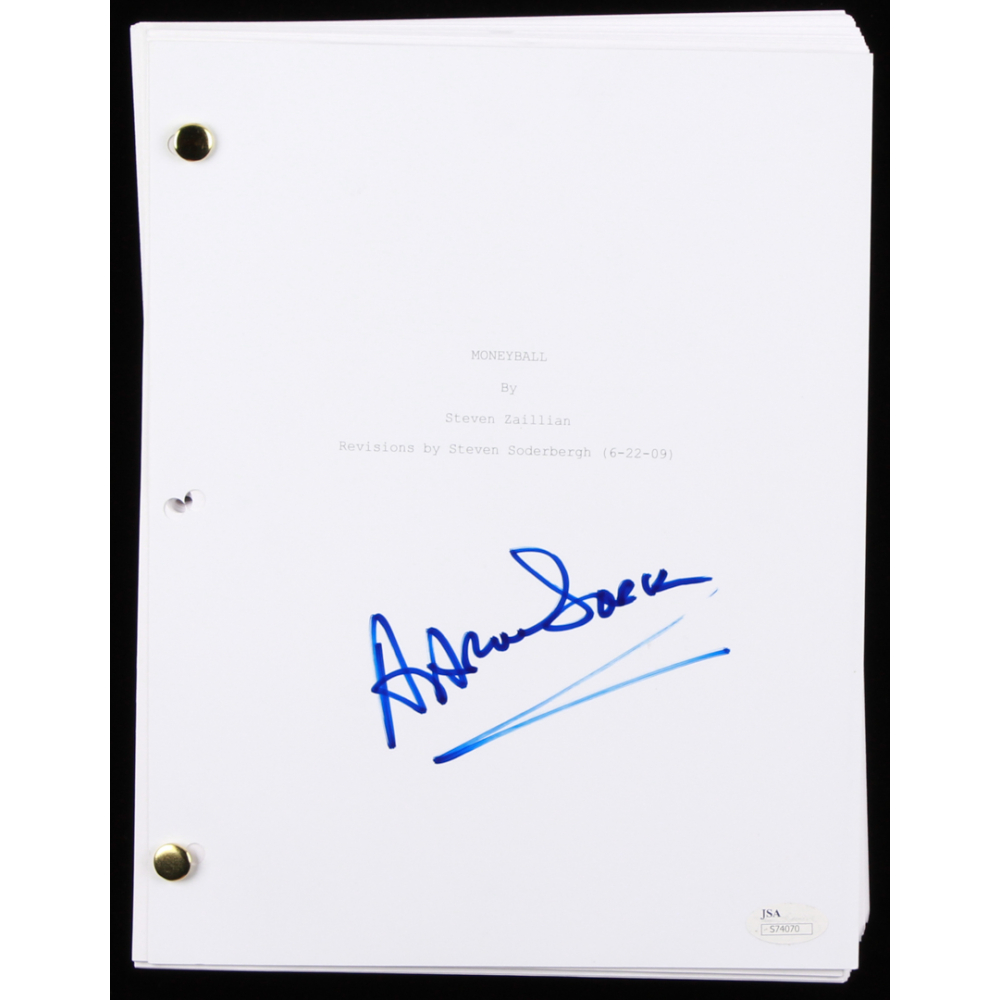 Aaron Sorkin Signed "Moneyball" Full Script (JSA Hologram) | Pristine ...