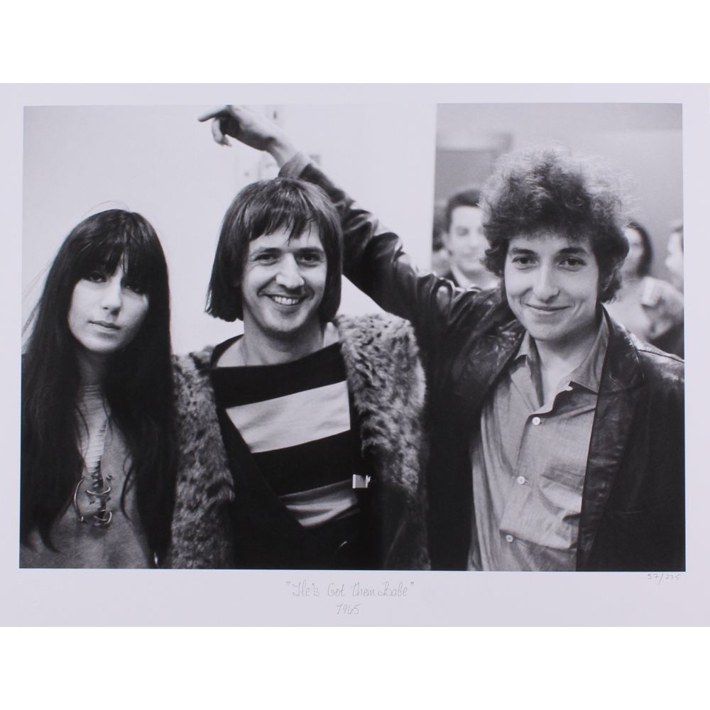 The Hulton Archive - Cher, Sonny Bono & Bob Dylan "He's Got Them Babe ...