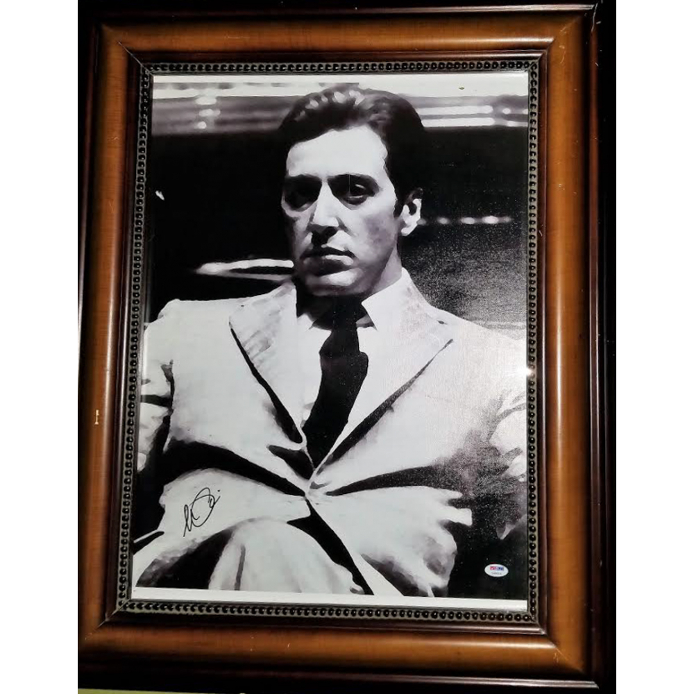 Al Pacino Signed 22x28 "The Godfather" Custom Framed Canvas Print (PSA ...