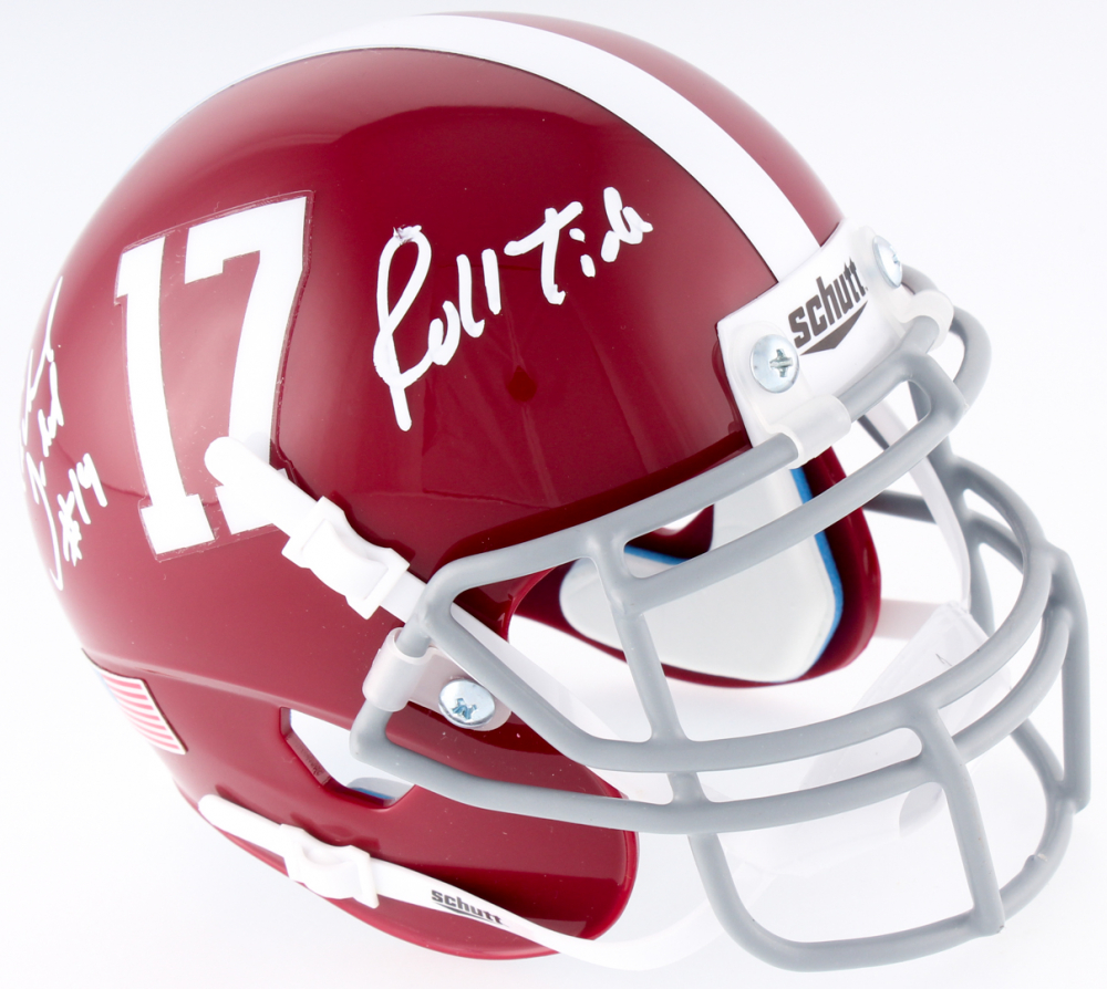Richard Todd Signed Alabama Crimson Tide Mini Helmet Inscribed "Roll ...