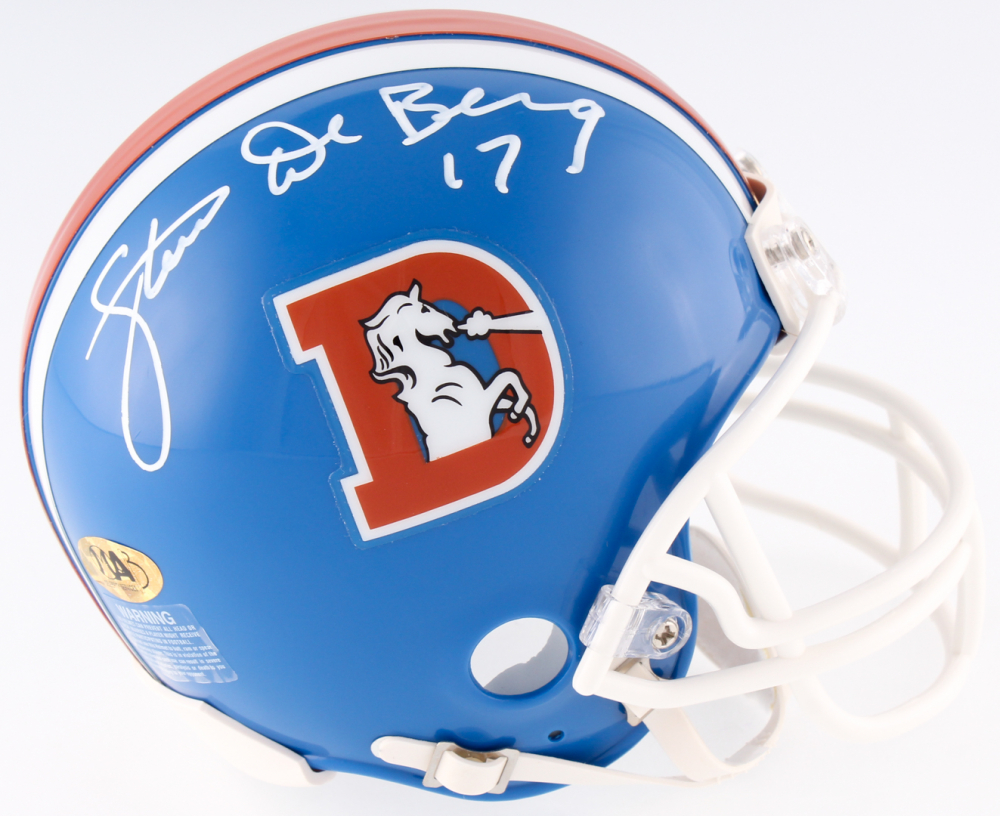 Steve DeBerg Signed Broncos Throwback Mini-Helmet (MAB Hologram ...