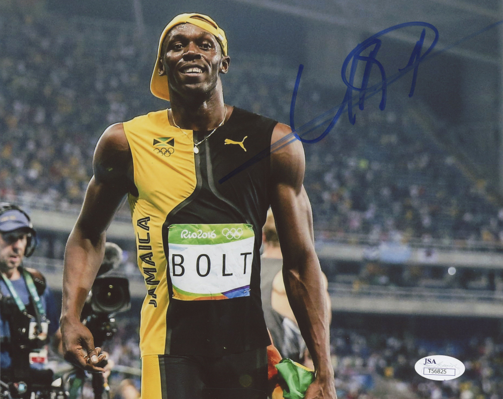 Usain Bolt Signed Olympics 8x10 Photo (JSA COA) | Pristine Auction