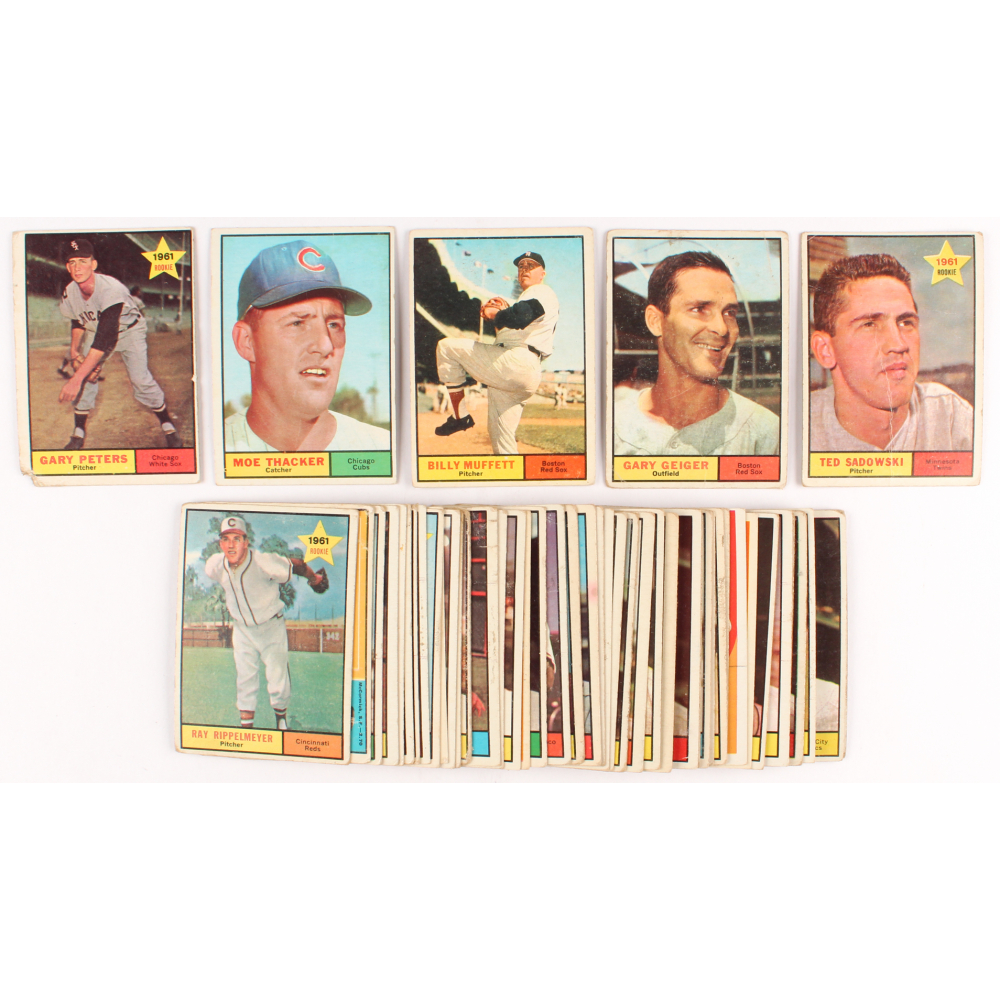 Lot of (50) 1961 Topps Baseball Cards with #33 Gary Geiger #303 Gary ...