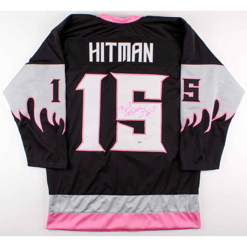 Bret "Hitman" Hart Signed Calgary Hitmen Jersey (PSA COA) | Pristine ...