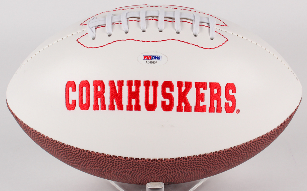 Bo Pelini Signed Nebraska Cornhuskers Logo Football (PSA COA ...