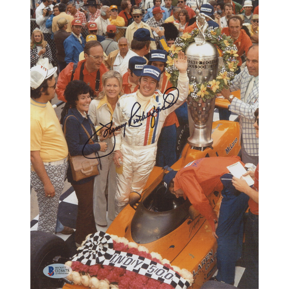 Johnny Rutherford Signed 8x10 Photo (Beckett COA) | Pristine Auction