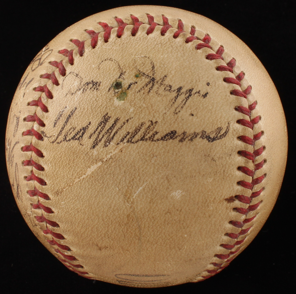 1941 Boston Red Sox OL Baseball Team-Signed by (15) with Ted Williams ...