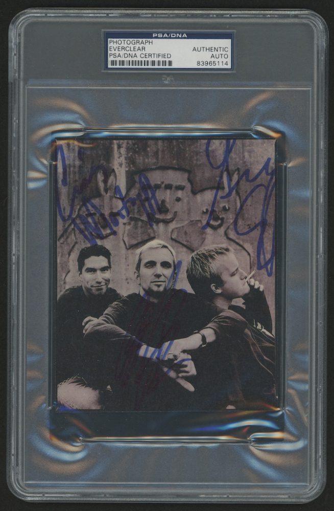 Art Alexakis, Craig Montoya & Greg Eklund Signed "Everclear" 4.5x5.5 ...