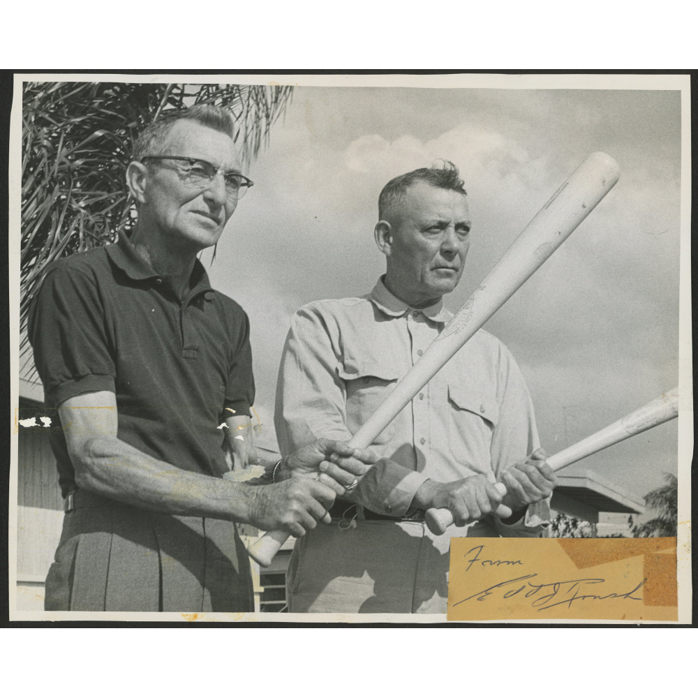 Edd Roush Signed Reds 8x10 Photo with Letter (PSA COA) | Pristine Auction